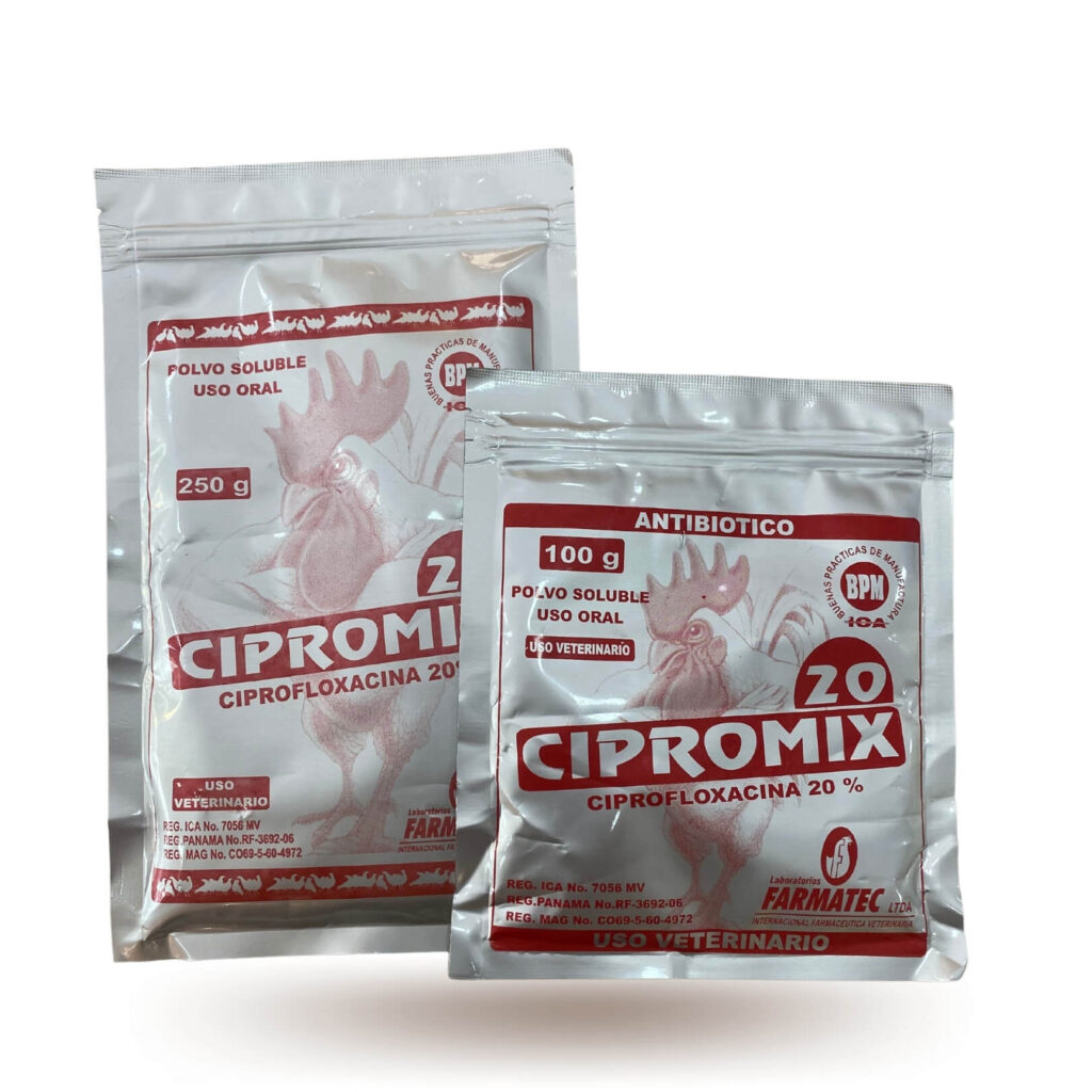 Cipromix - 20 | Ciprofloxacina 20% - Farmy Supermercado Agropecuario